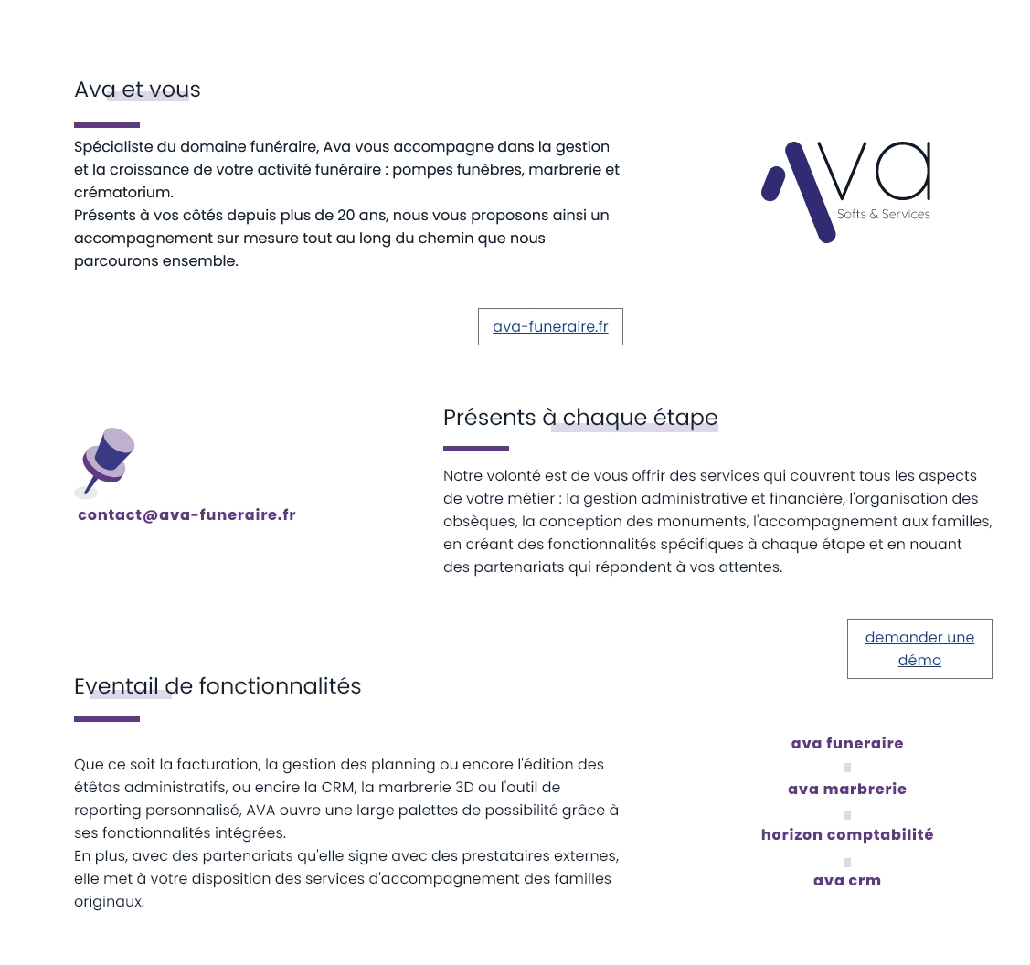 AVA, logiciel fiable et efficace – Fédération Française des Pompes Funèbres